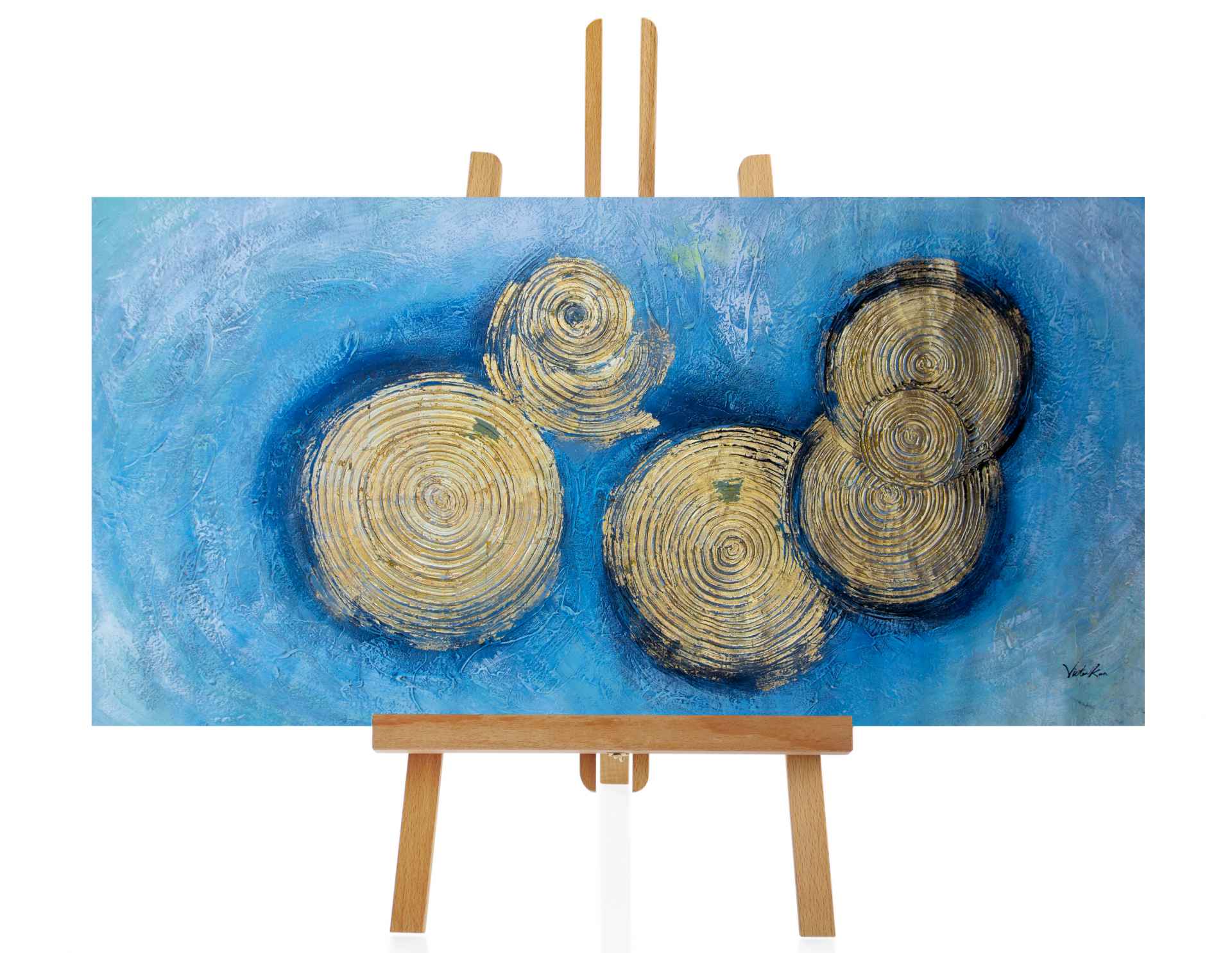 Geschmackvolles Acrylbild Sechs Kreise | Bildmania